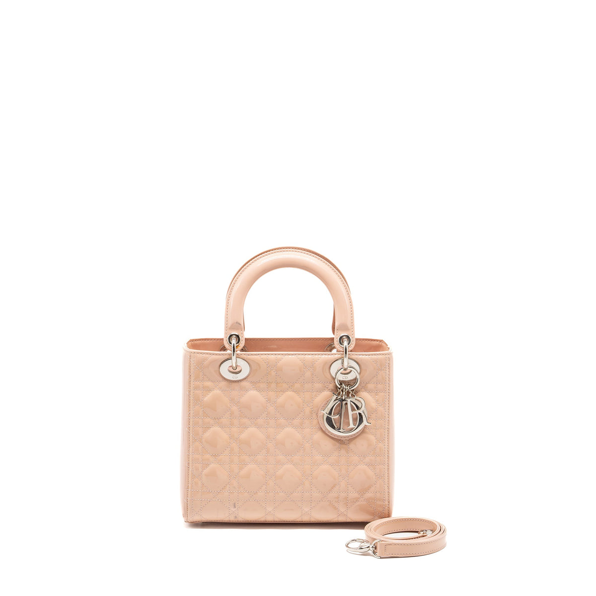 DIOR MEDIUM LADY DIOR PATENT PINK SHW – Ateléra