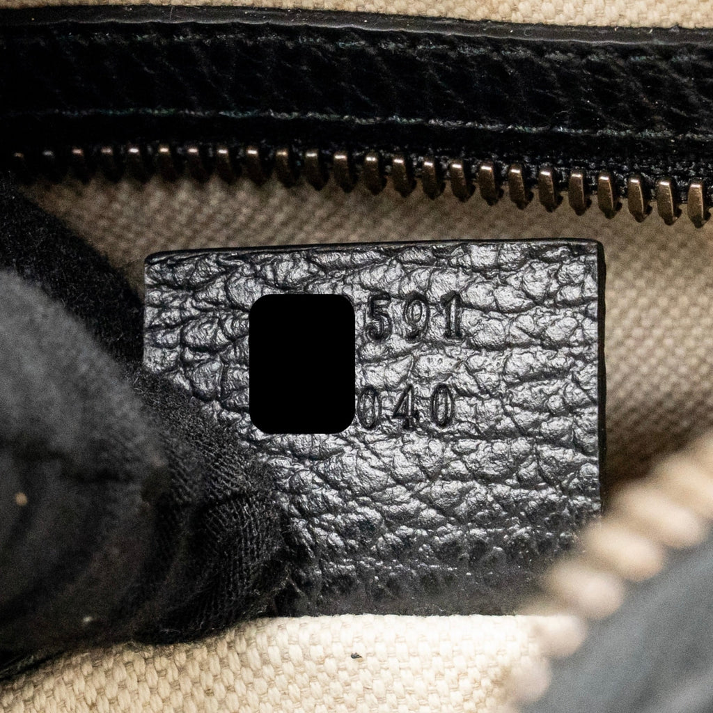 GUCCI LOGO PRINTED MESSENGER CROSSBODY BAG CALFSKIN BLACK/MULTICOLOUR ...