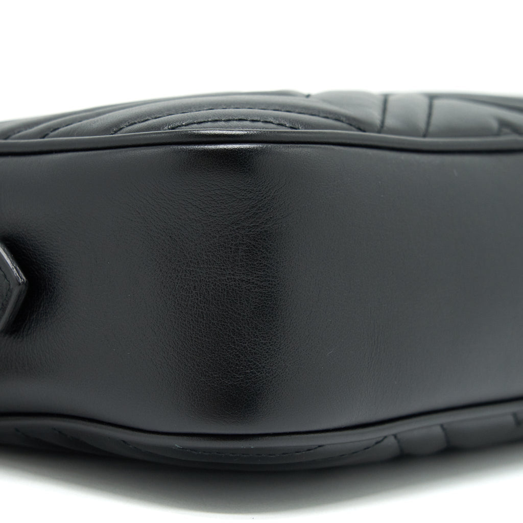 GUCCI GG MARMONT SMALL CAMERA BAG BLACK – Ateléra